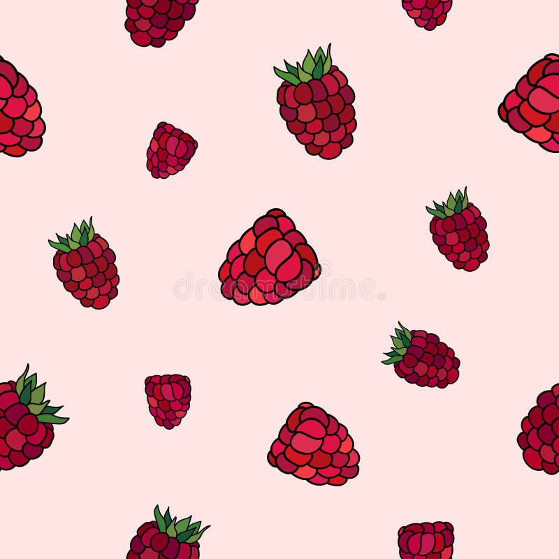Raspberries Doodle Stock Illustrations – 799 Raspberries Doodle Stock ...