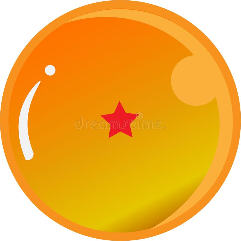 Dragon Ball Three Star stock vector. Illustration of symmetry - 214457409