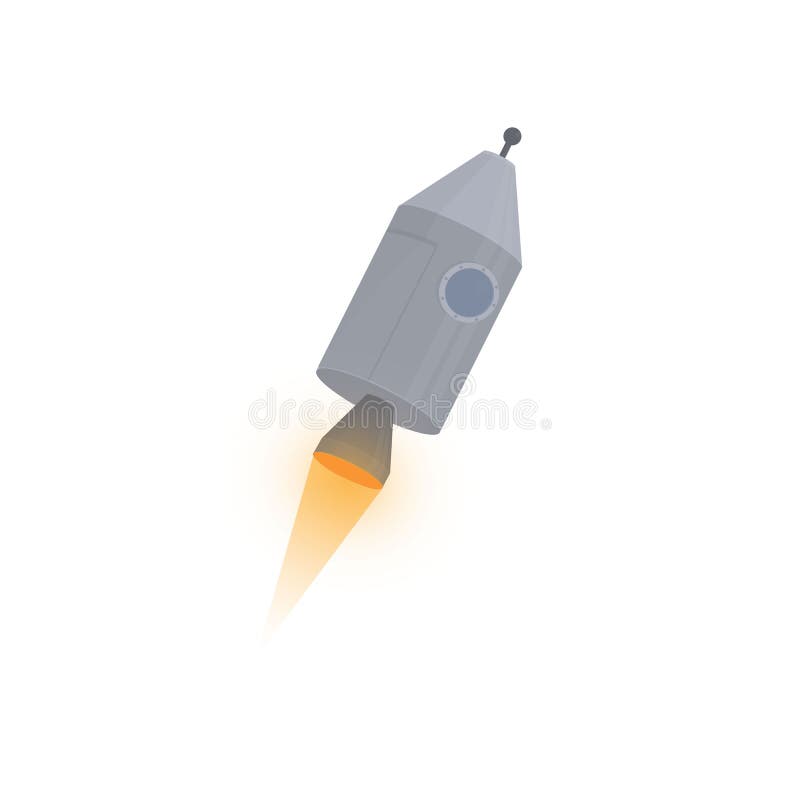 Space Module. Spacecraft Mission, Vector Illustration Stock Vector ...