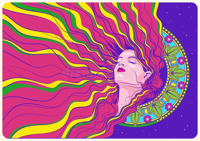 Psychedelic Character Poster Stock Illustrations – 4,367 Psychedelic ...