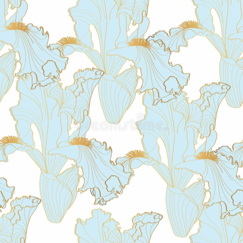 Floral Seamless Etching Pattern. Flower Background. Floral Seamless ...