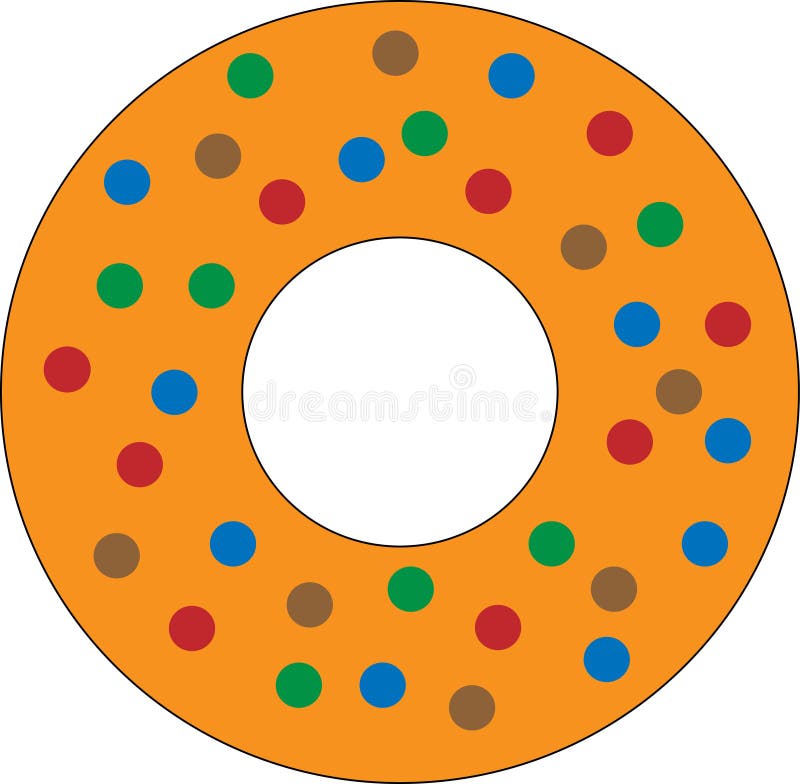 Basic RGB Donuts stock vector. Illustration of mark - 206492399