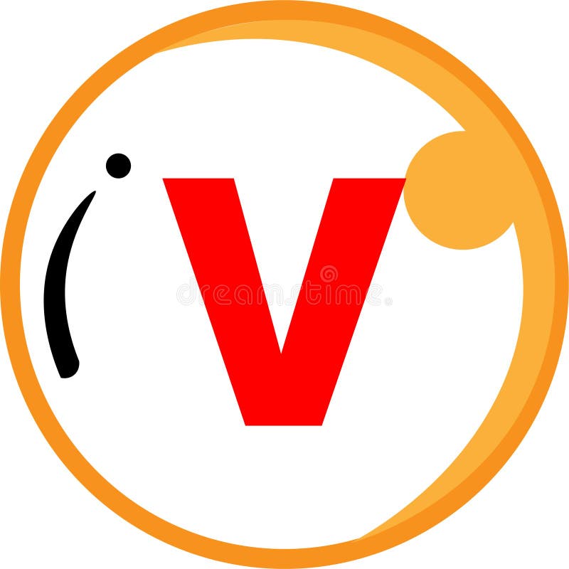 Vector of the Roman Number Five Which is Represented by the Symbol V ...