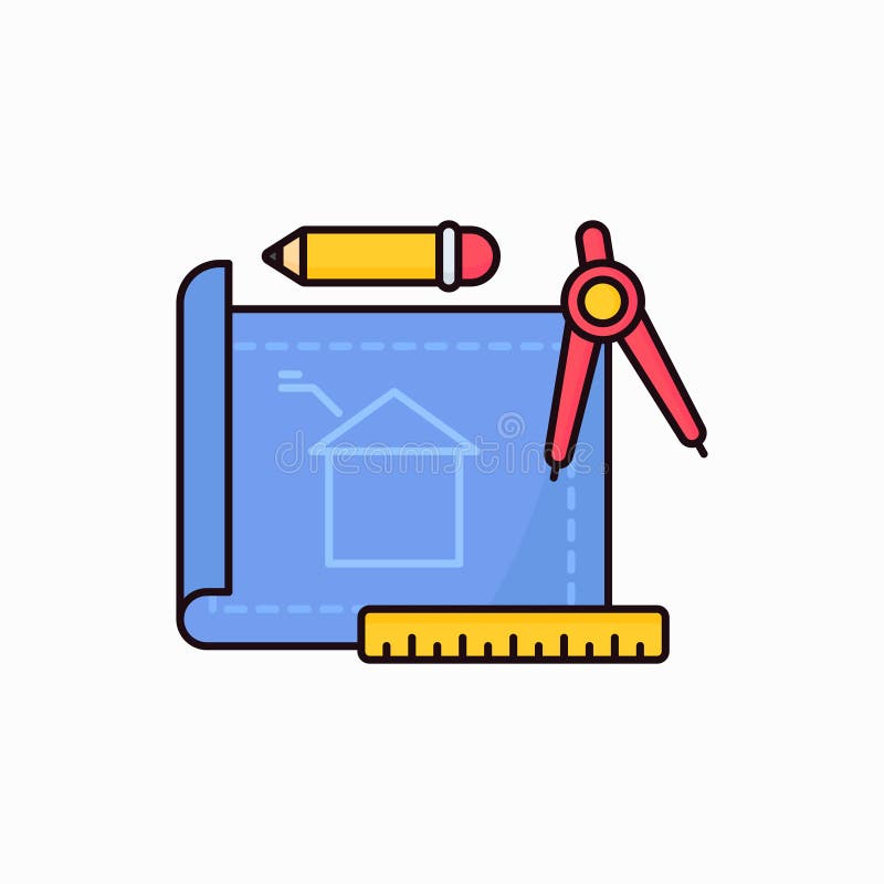 Illustration Vector Graphic of Architect Equipment Stock Vector ...