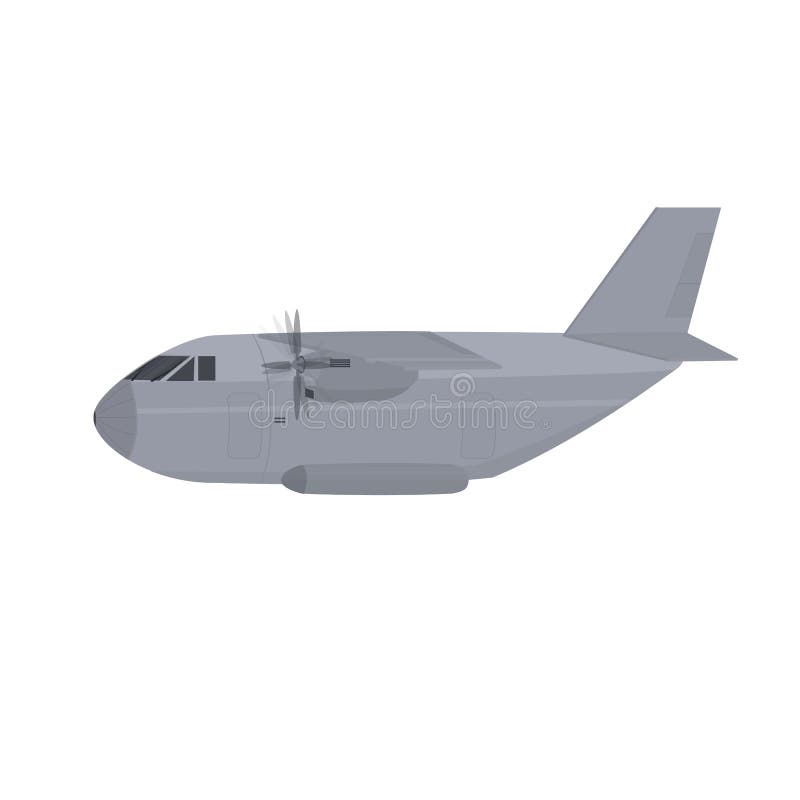 Transport Plane. Cargo Plane, Vector Illustration Stock Vector ...