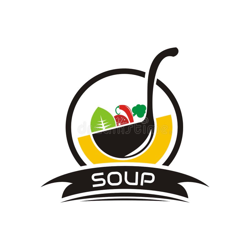 Illustration Vector Graphic of Ladle is Used To Take Vegetable Soup ...