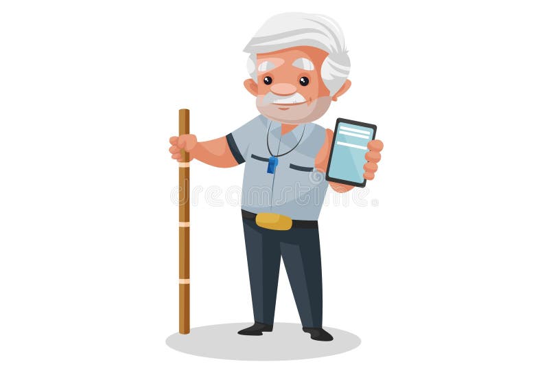 Watchman Vector Cartoon Character Stock Vector - Illustration of ...