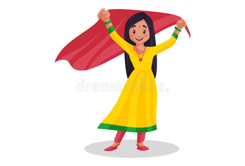 Dupatta Punjabi Stock Illustrations – 182 Dupatta Punjabi Stock ...