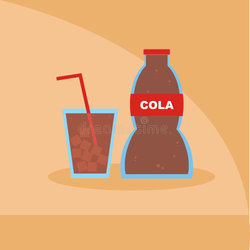 Cola Illustration - Vector - Drink Stock Vector - Illustration of blank ...