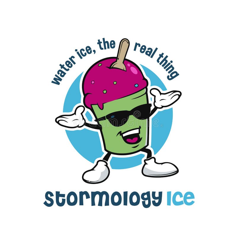 Ice Cream Cartoon Logo Vector Stock Vector - Illustration of doodle ...