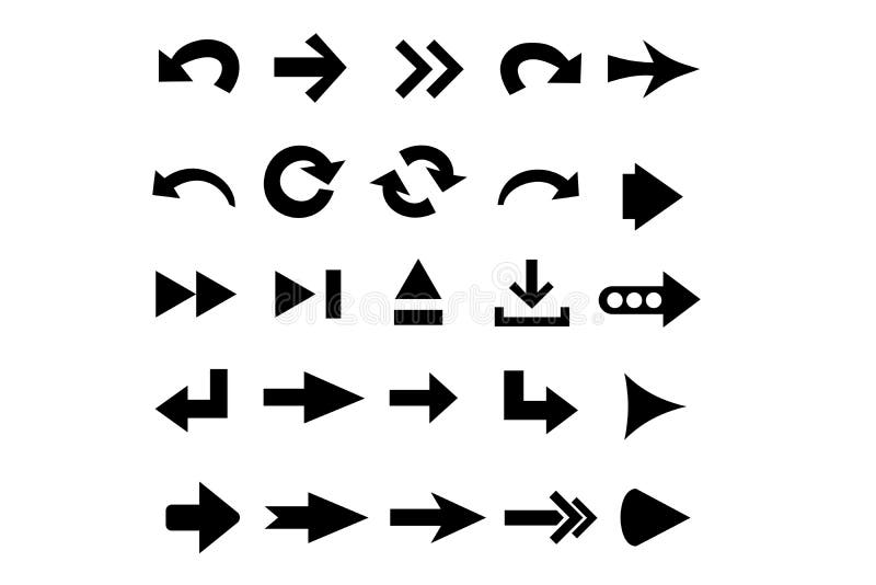 Group of arrow stock illustration. Illustration of growth - 56754708