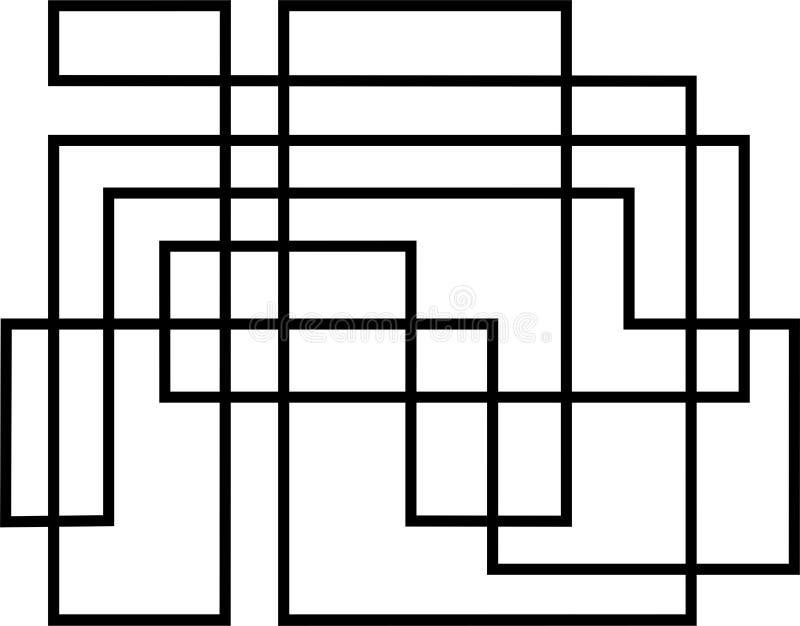 Bold abstract lines stock vector. Illustration of sketch - 217905649