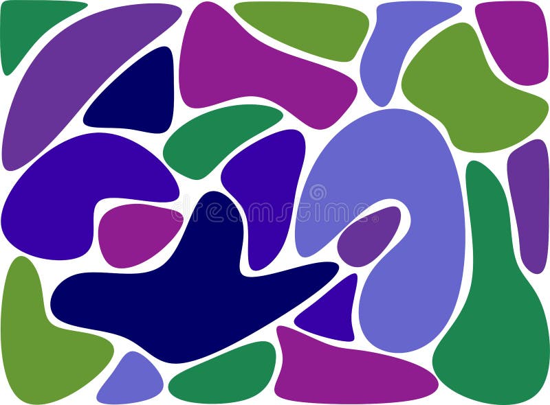 Ice-cold Abstract Meanders Illustration. Stock Illustration ...