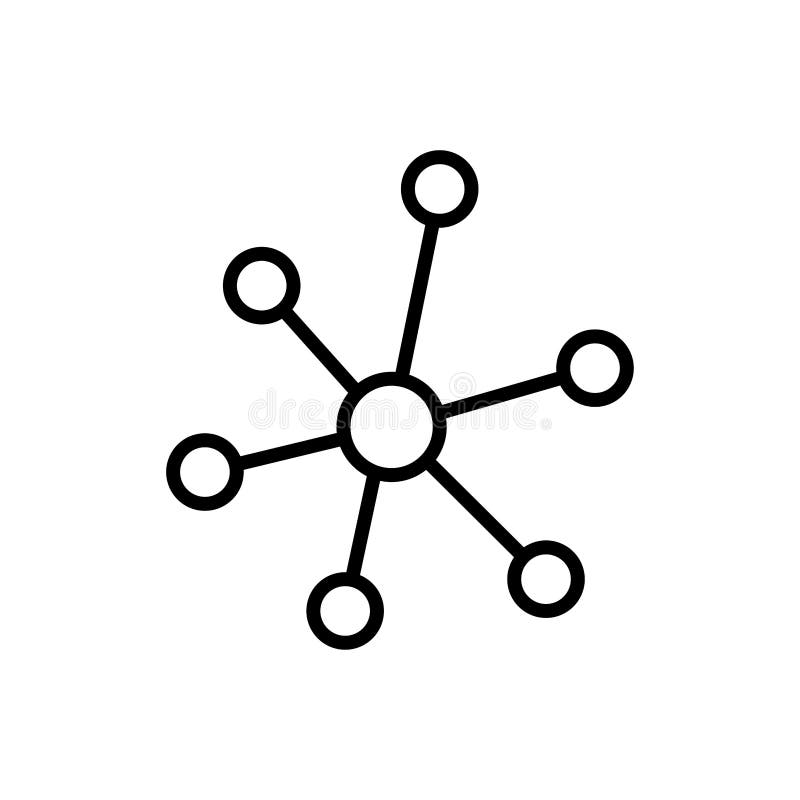 Connection Icon Vector Illustration. Share Network Connection Icon ...