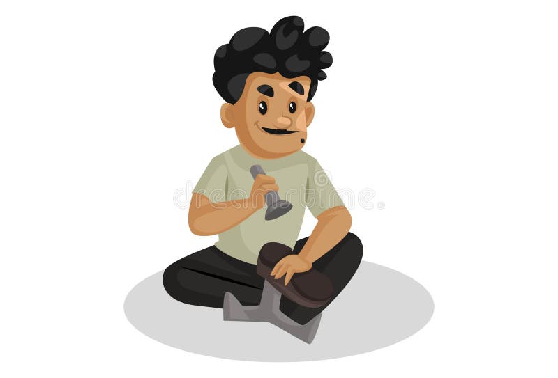 Cobbler Vector Cartoon Illustration Stock Vector - Illustration of ...