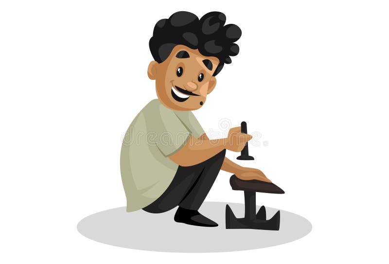 Cobbler Vector Cartoon Illustration Stock Vector - Illustration of ...