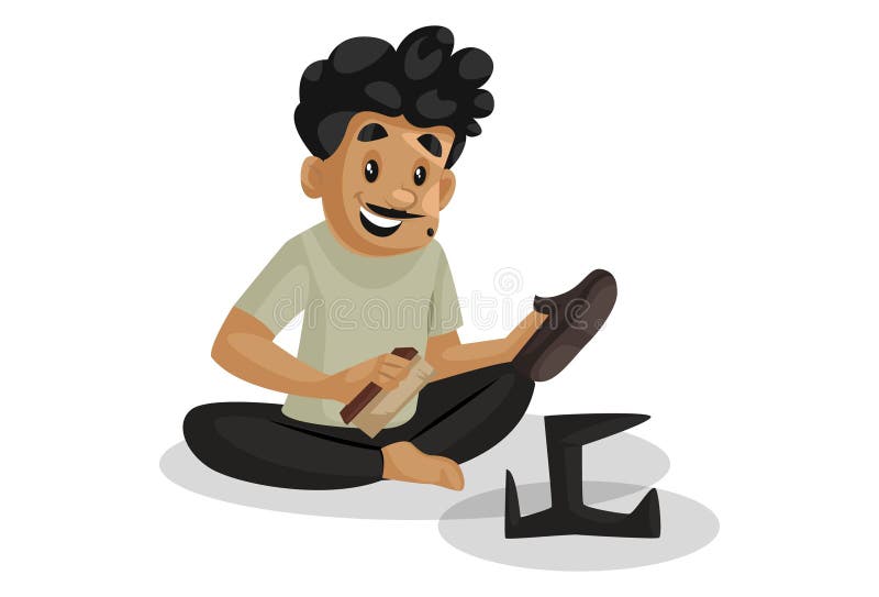 Cobbler Vector Cartoon Illustration Stock Vector - Illustration of ...