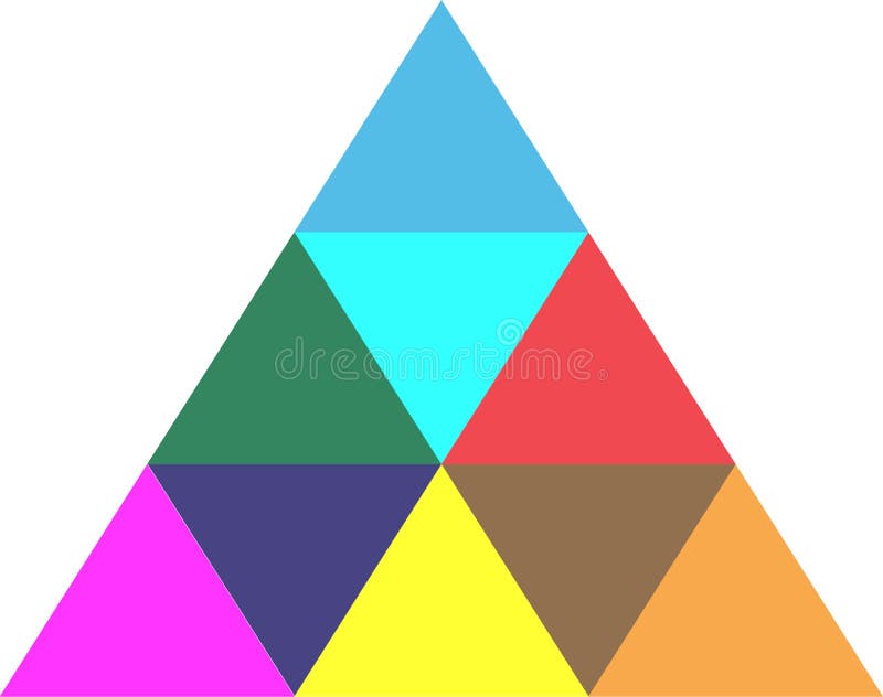 Vector of Colorful Triangles Mosaic Stock Vector - Illustration of ...
