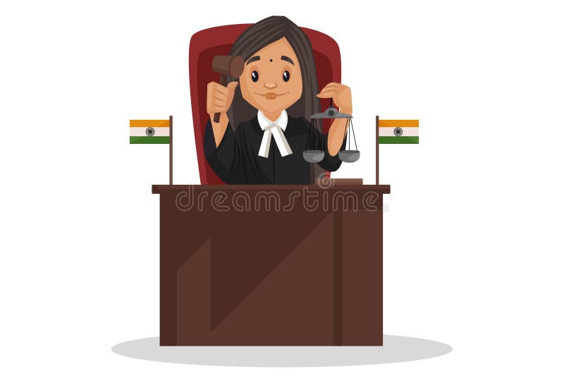 Female Judge Cartoon