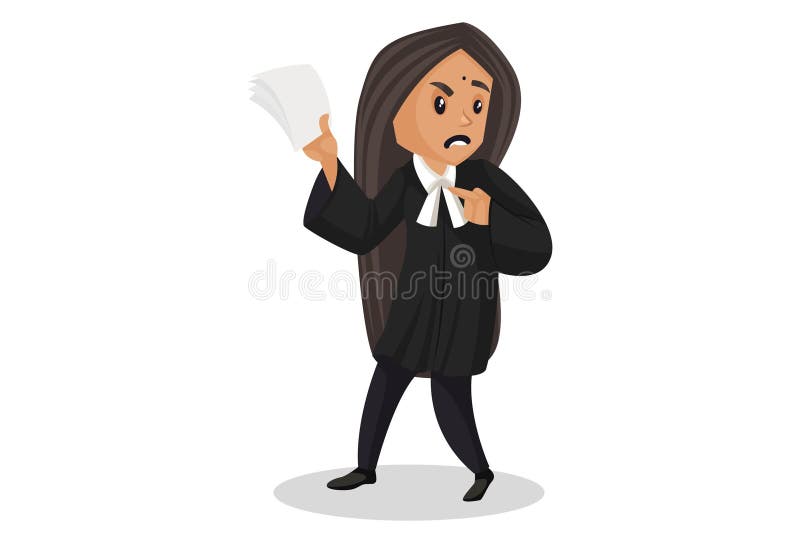 Lady Lawyer Cartoon