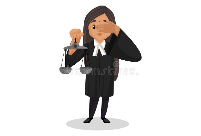 Female Judge Cartoon