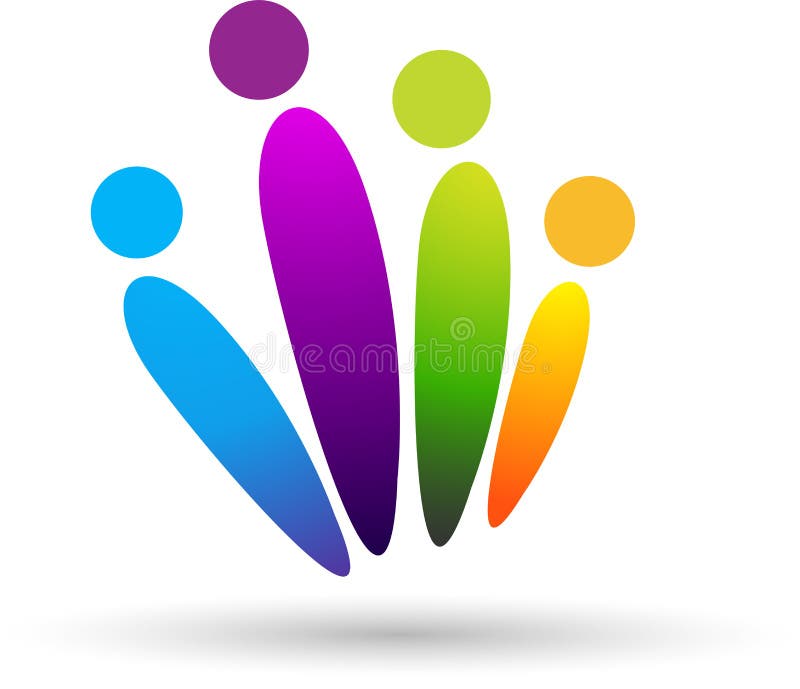 People Globe Team Work Logo Partnership Education Celebration Group ...