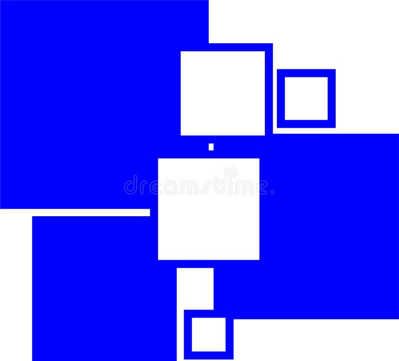 Vector of Blue and White Square Stock Vector - Illustration of circle ...