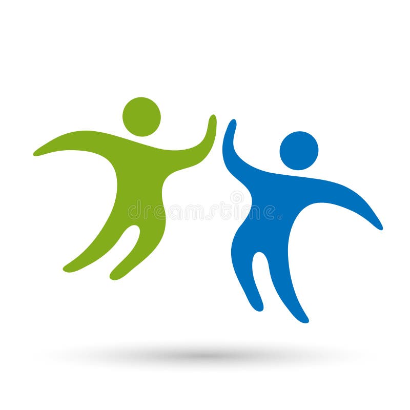 People Logo Partnership Union Education Success Team Celebrating Vector ...