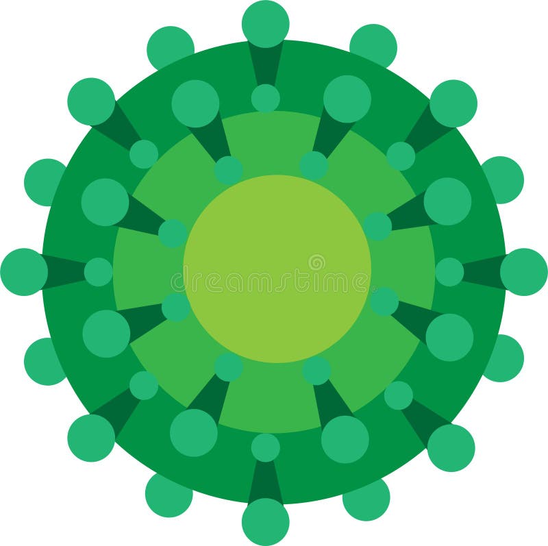 Vector of Green Corona Virus Stock Vector - Illustration of green ...