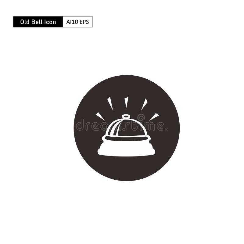 Vintage-style Bell Icon with Distinctive Sound Stock Illustration ...