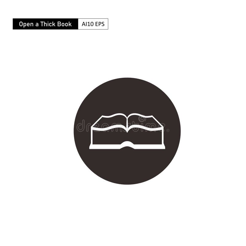 An open thick book stock illustration. Illustration of background ...