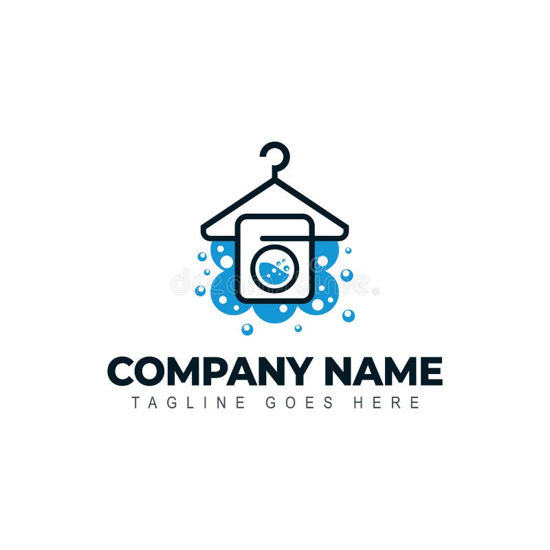 Clean Laundry, Wash Vector Labels, Emblems, Logos. Washing Machine and ...