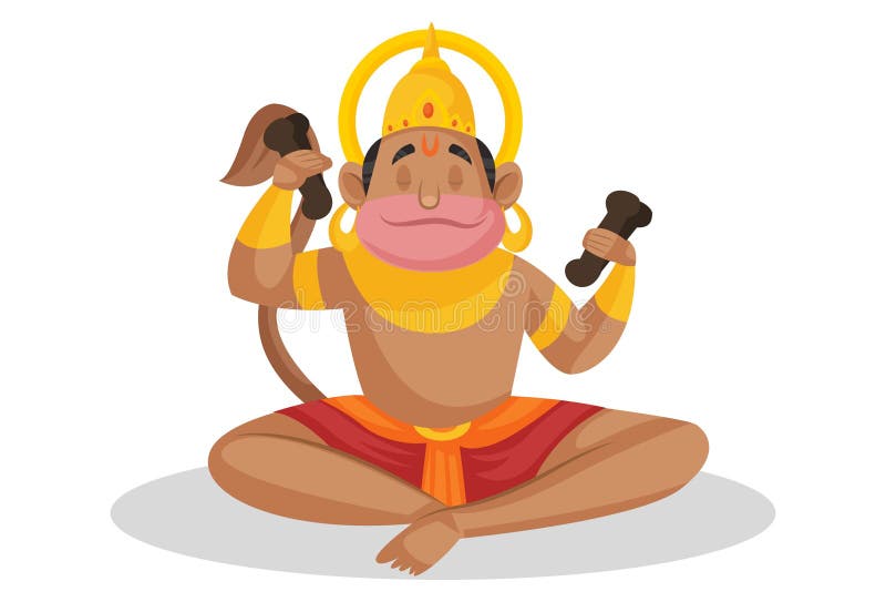 Hanuman Vector stock vector. Illustration of thailand - 62462729