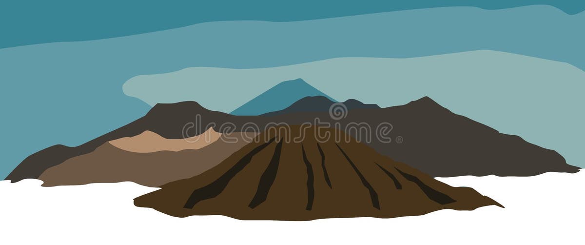Bromo Mountain Stock Illustrations – 193 Bromo Mountain Stock ...
