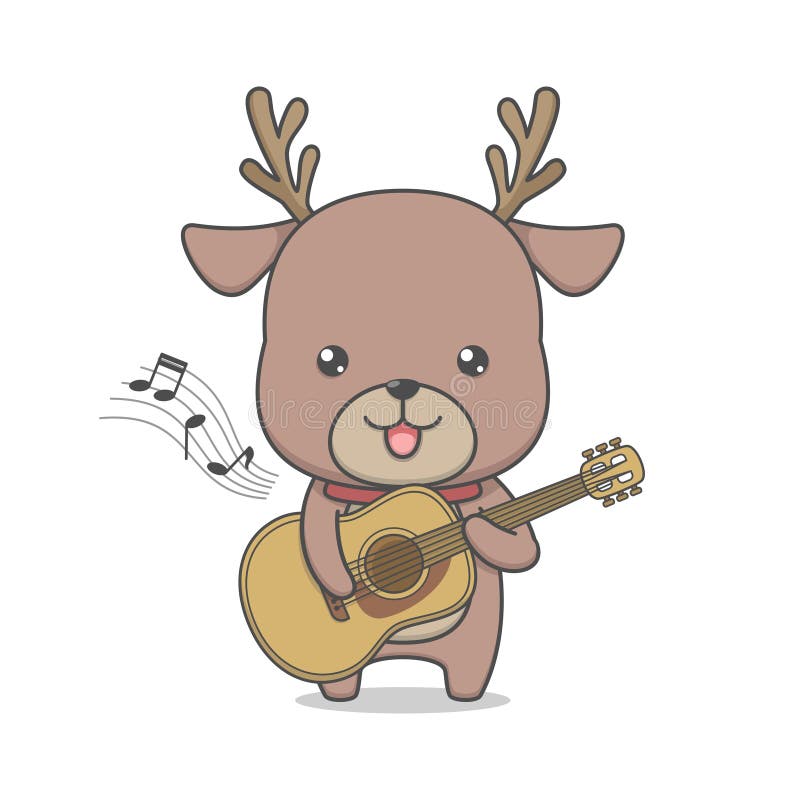 Singing Reindeer Stock Illustrations – 299 Singing Reindeer Stock ...
