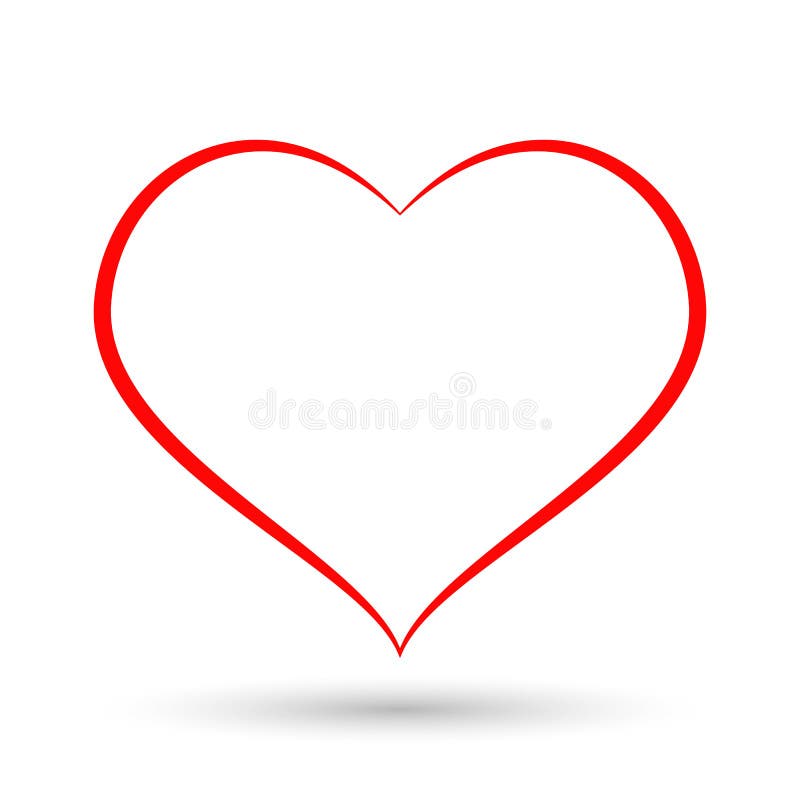 Abstract Half Heart Illustration Vector Icon for Love Valentine Couple ...