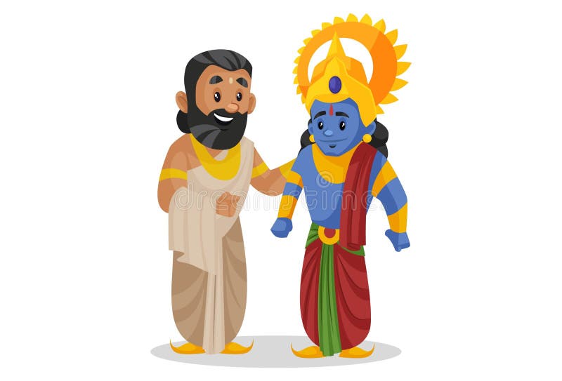 King Janaka Vector Cartoon Illustration Stock Vector - Illustration of ...