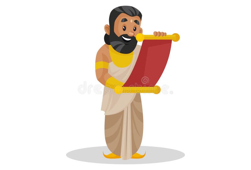 King Janaka Vector Cartoon Illustration Stock Vector - Illustration of ...