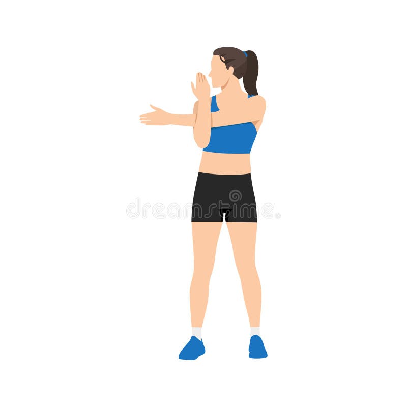 Shoulder Stretch Stock Illustrations – 1,160 Shoulder Stretch Stock ...