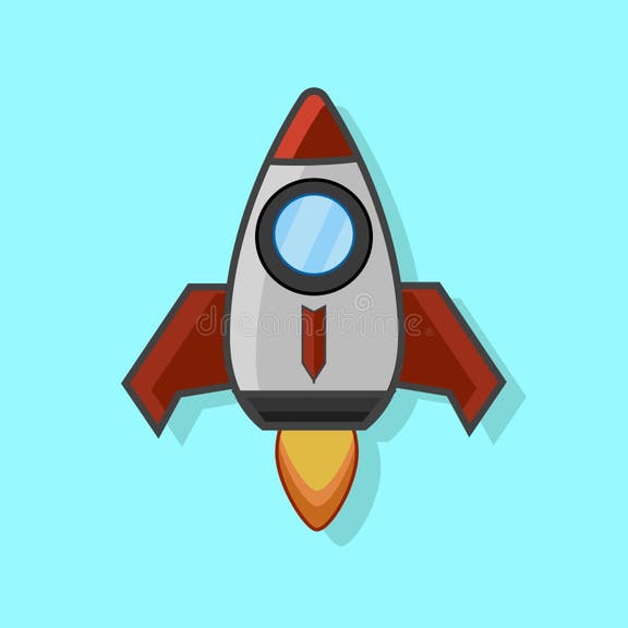 Rocket concept.Basic RGB stock illustration. Illustration of cloud ...