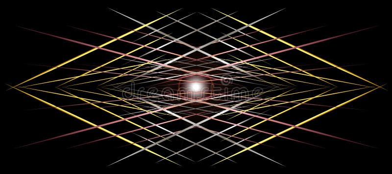 Abstract Graphic Design with Line Art Stock Illustration - Illustration ...