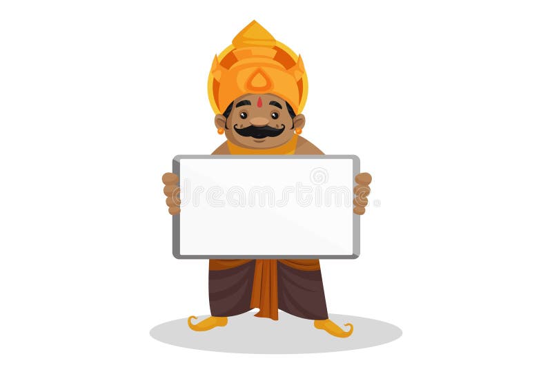 Kumbhakarna Vector Cartoon Illustration Stock Vector - Illustration of ...
