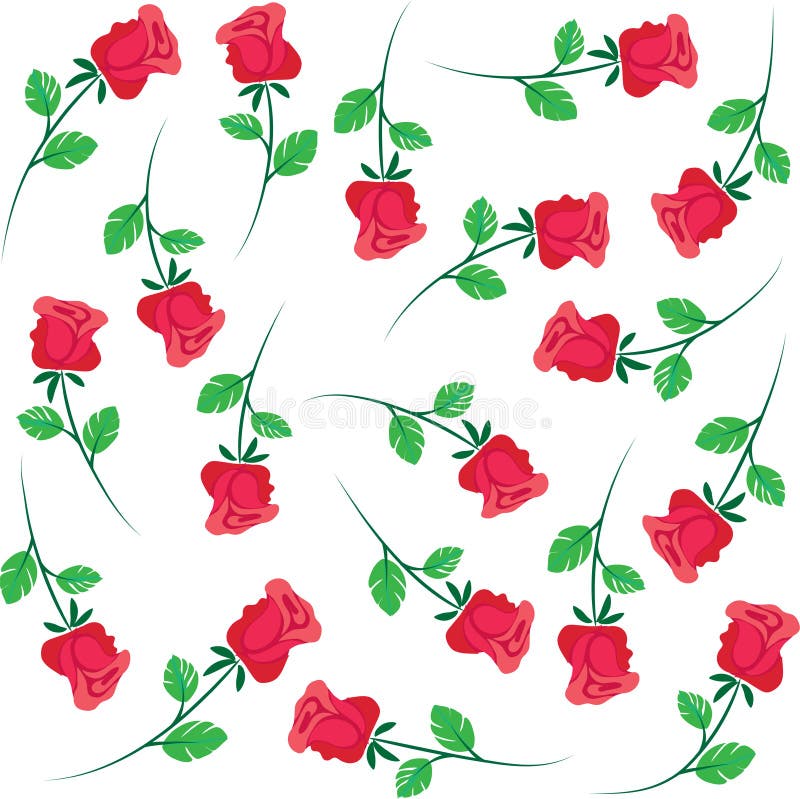 Vector Rose Set Background Icon Sign Stock Vector - Illustration of ...