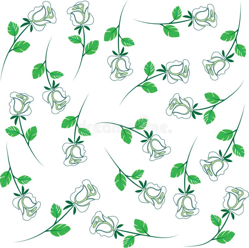 Vector Rose Set Background Icon Sign Stock Vector - Illustration of ...