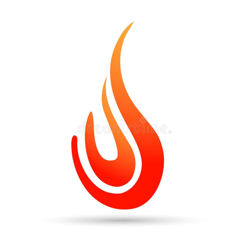 Fire Flame Modern Abstract Fire Design Fire Wave Icon Logo Stock Vector ...