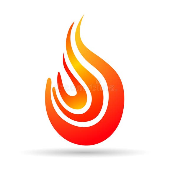 Fire Flame Modern Abstract Fire Design Fire Wave Icon Logo Stock Vector ...