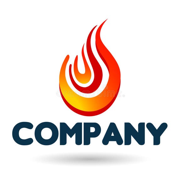 Fire Flame Modern Abstract Fire Design Fire Wave Icon Logo Stock Vector ...