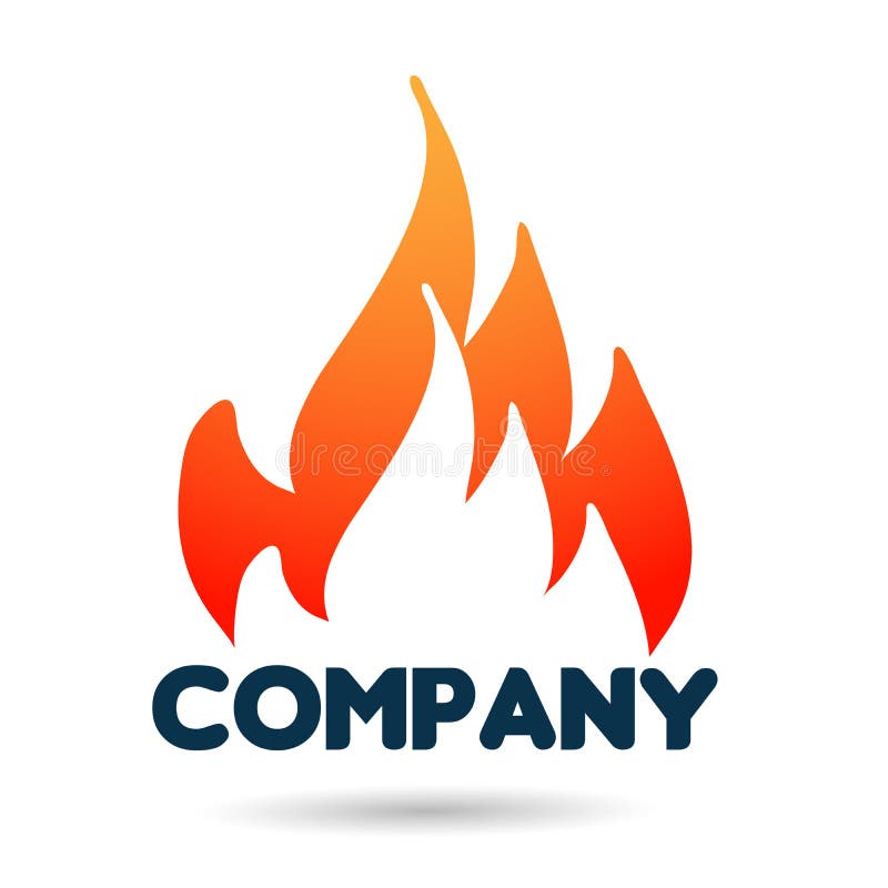 Fire Flame Modern Abstract Fire Design Fire Wave Icon Logo Stock Vector ...