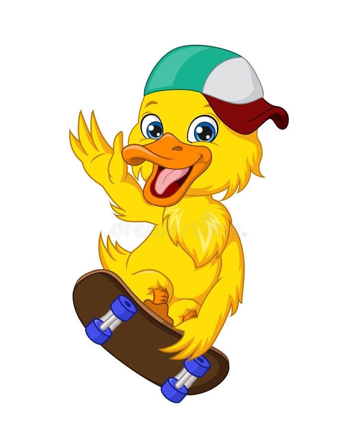 Skating Duck Stock Illustrations – 154 Skating Duck Stock Illustrations ...