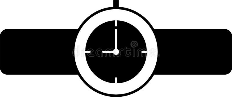 Vector of a black watch stock vector. Illustration of logo - 222763217